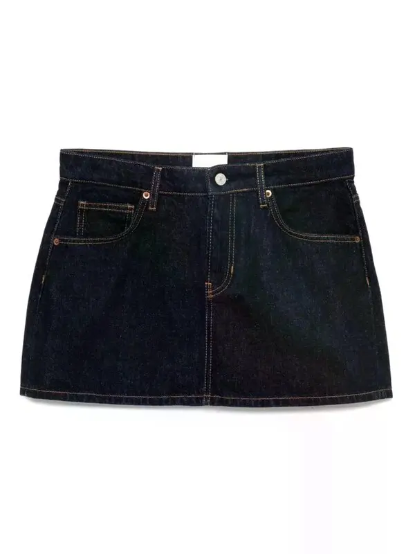 REFORMATION Hazel Mini Skirt - Blue