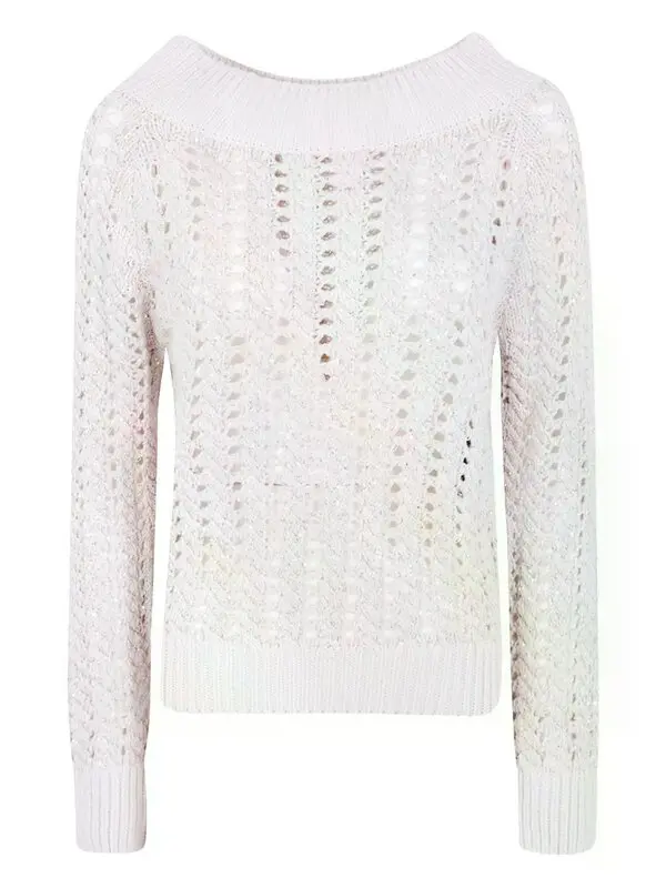 D.exterior Open-knit Sweater