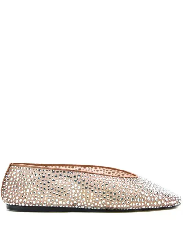 Le Monde Beryl Crystal-embellished Ballet Flats