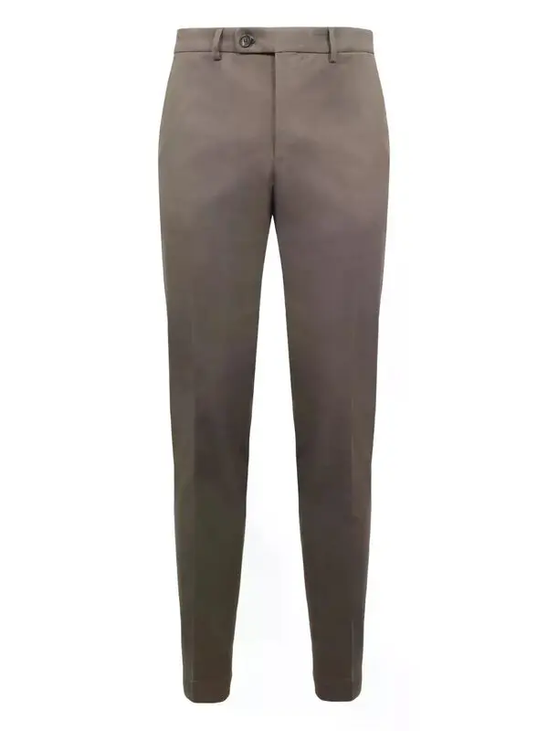 SLOWEAR Buttoned-welt-pocket Trousers - Brown