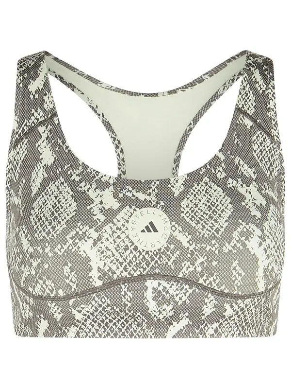 Adidas By Stella McCartney Snake Print Sporty Top