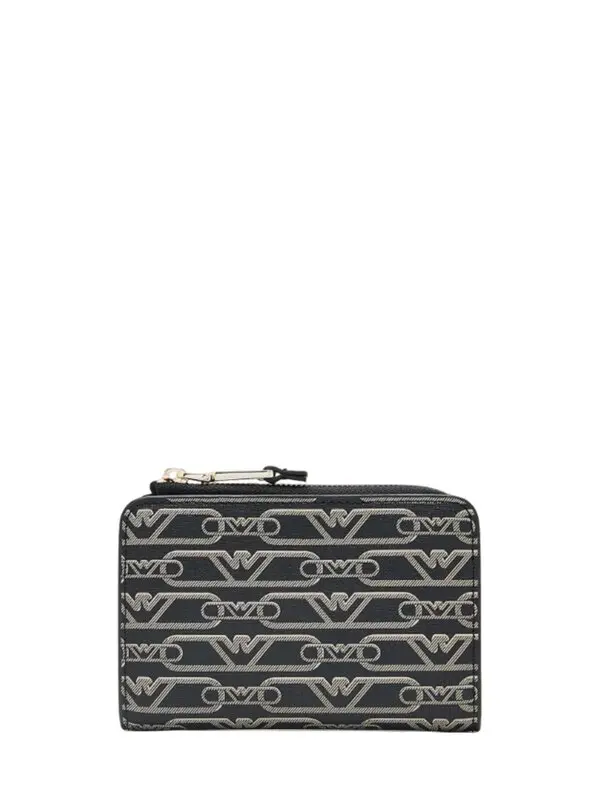Emporio Armani Wallets - Nero-ecru