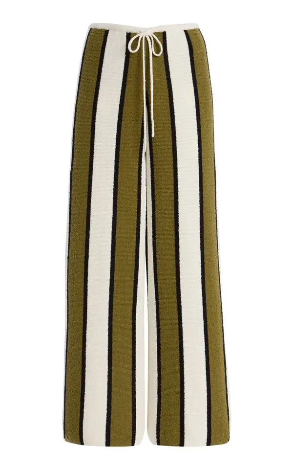 ZULU & ZEPHYR Cotton-blend Knit Pants - Stripe