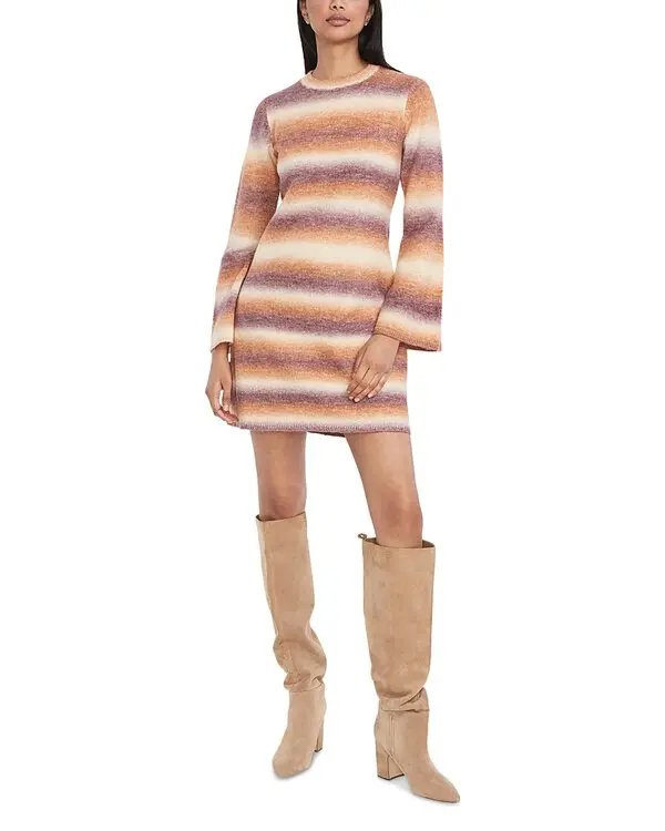 THE GOOD JOURNEY Colorblocked Sweater Dress