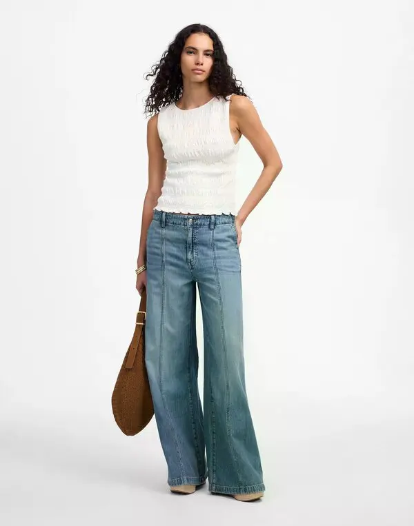 Madewell Wide-sweep Airy Denim Trousers