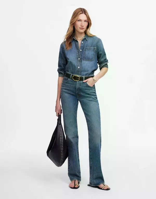 Madewell Petite Relaxed Bootcut Jeans