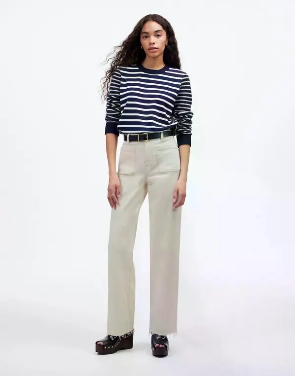 Madewell The Emmett Wide-leg Jeans In Patch Pocket Edition