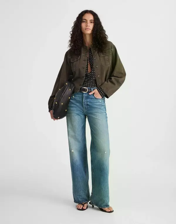 Madewell The Petite Low-slung Baggy Jeans - Robertson Wash