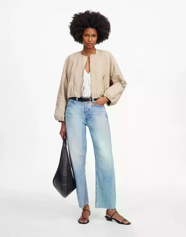 Madewell The Darted Barrel-leg Jean - Edmonson Wash