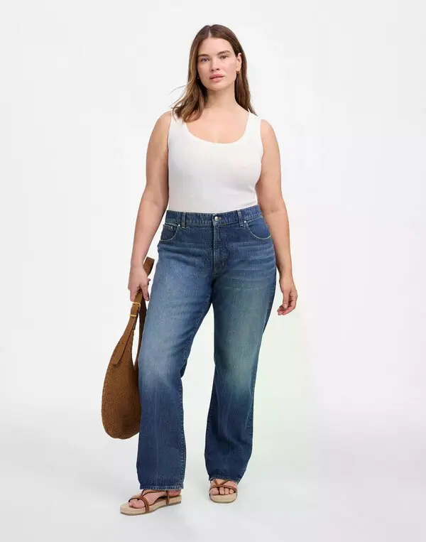 Madewell The Plus Curvy Longline Straight Jean