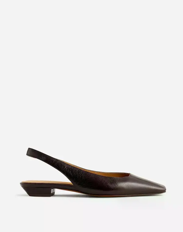 Madewell Ophelia Leather Slingback Flats