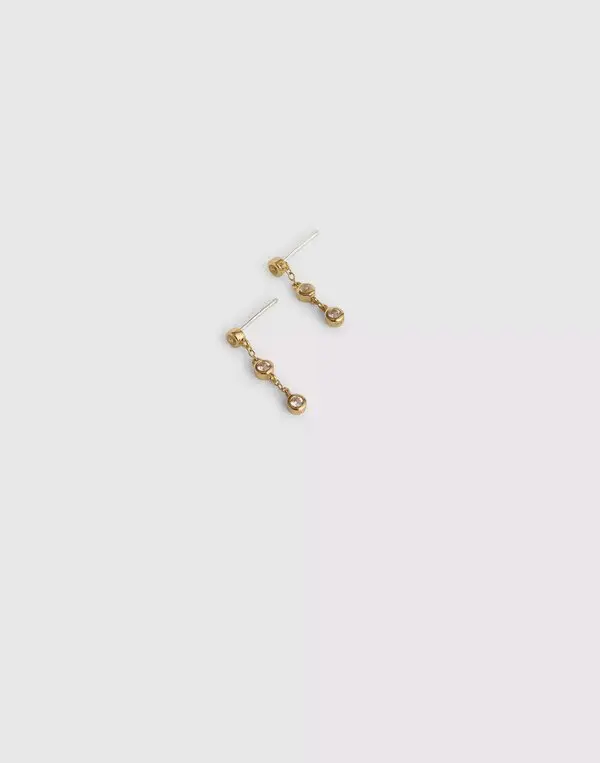 Madewell Demi-fine Crystal Drop Earrings - Clear