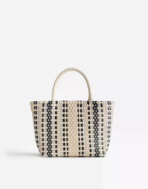 Madewell The Handwoven Mini Stripe Tote