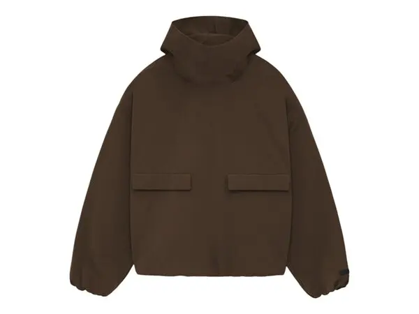 Fear Of God Essentials Military Nylon Hooded Anorak - Brown