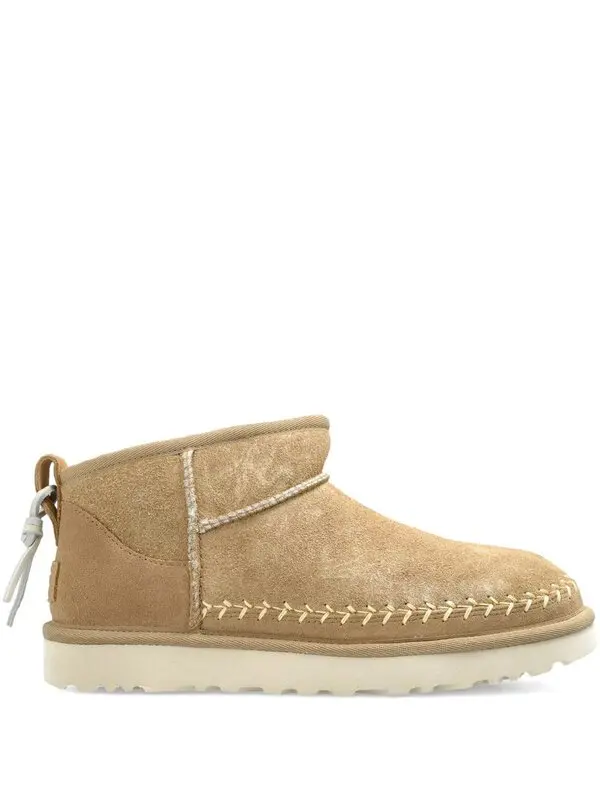 UGG Classic Ultra Mini Biarritz Shoes - Mdsd Mustard Seed
