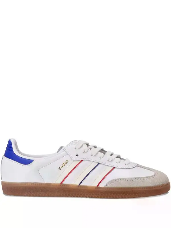 Adidas Originals By Alexander Wang Samba Leather Sneakers - White