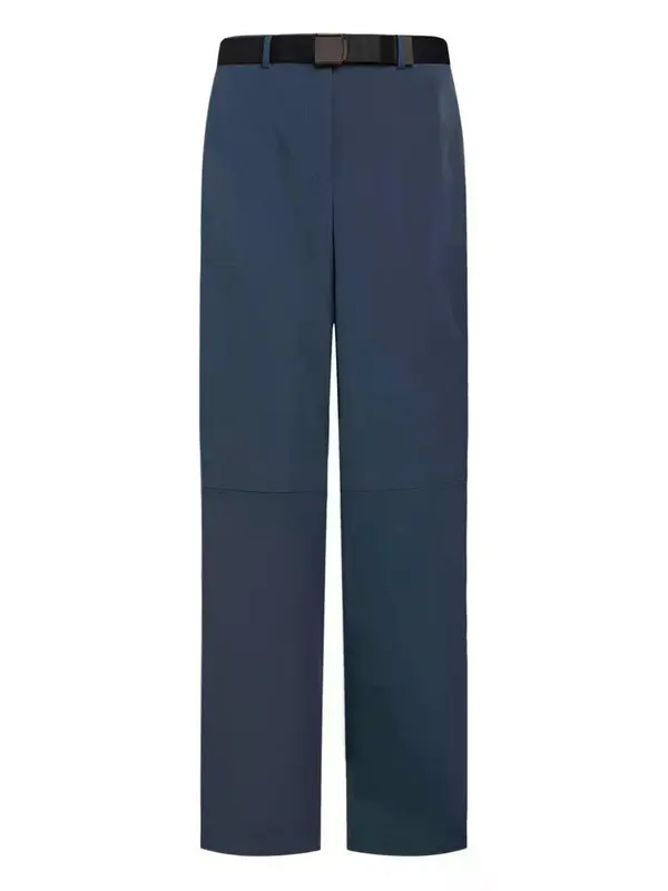 12 STOREEZ Belted Side-zip Straight Trousers