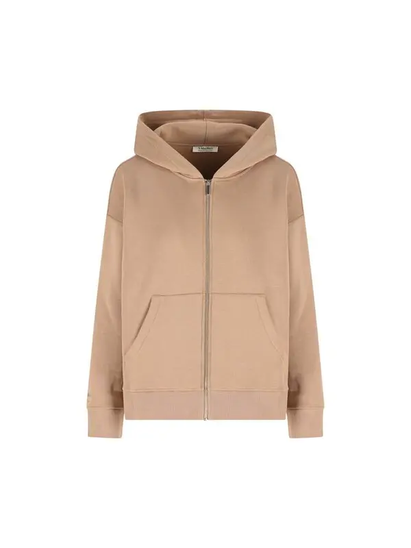 Max Mara Cotton-blend Zip-up Sweatshirt