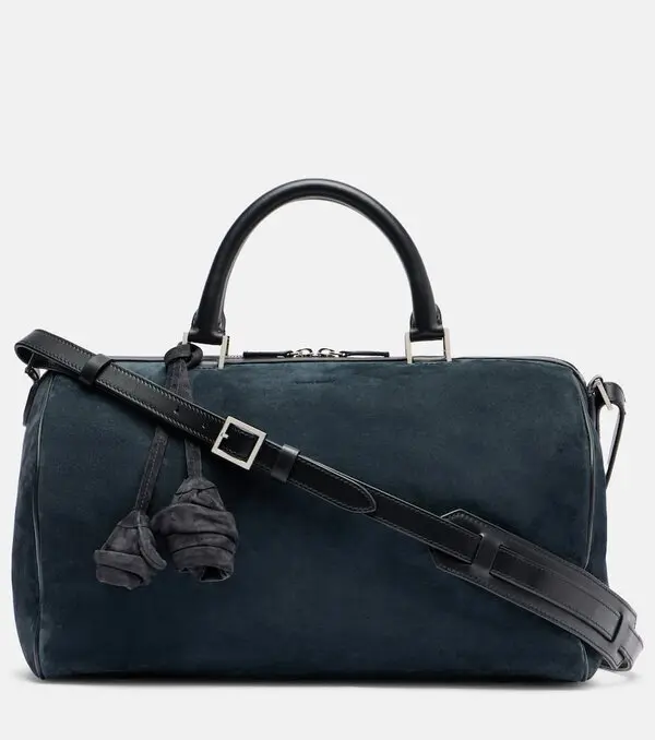 Magda Butrym Varsovia Floral-appliqué Suede Duffle Bag