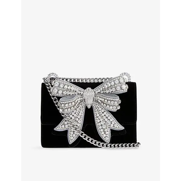 Kurt Geiger Shoreditch Patent-leather Cross-body Bag - Blk/white