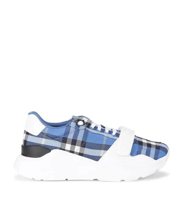 Burberry Regis Vintage Check Sneakers - Blue