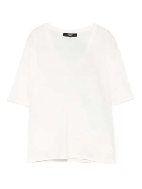 Max Mara V-neck Short-sleeve Top