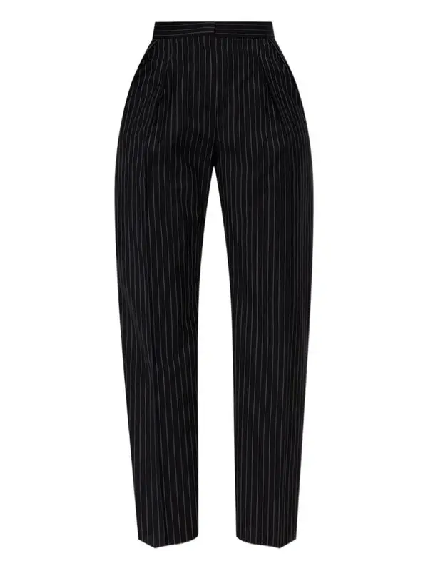 Max Mara Wide Leg Wool Trousers - Multicolor
