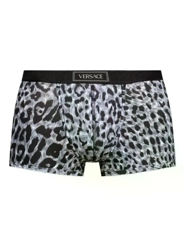 Versace Leopard-print Waistband Boxers