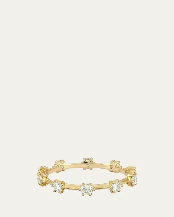 JADE TRAU 18k Yellow Gold Small Kismet Diamond Band