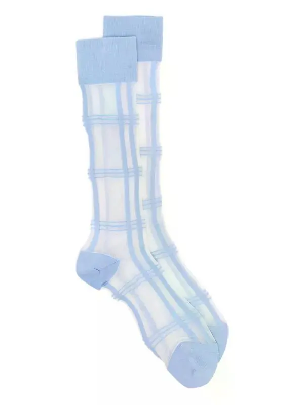 Stine Goya Checked Sheer Socks