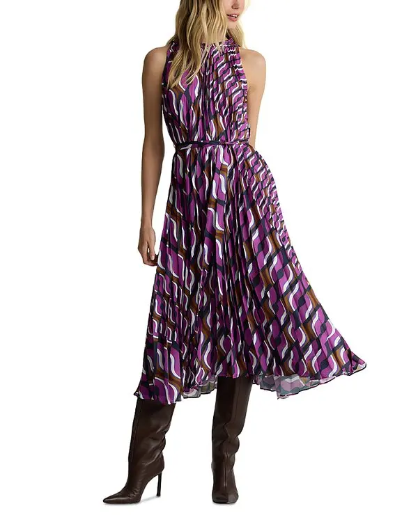 St. John Block Print Dress