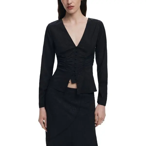 Desigual Ruched Top