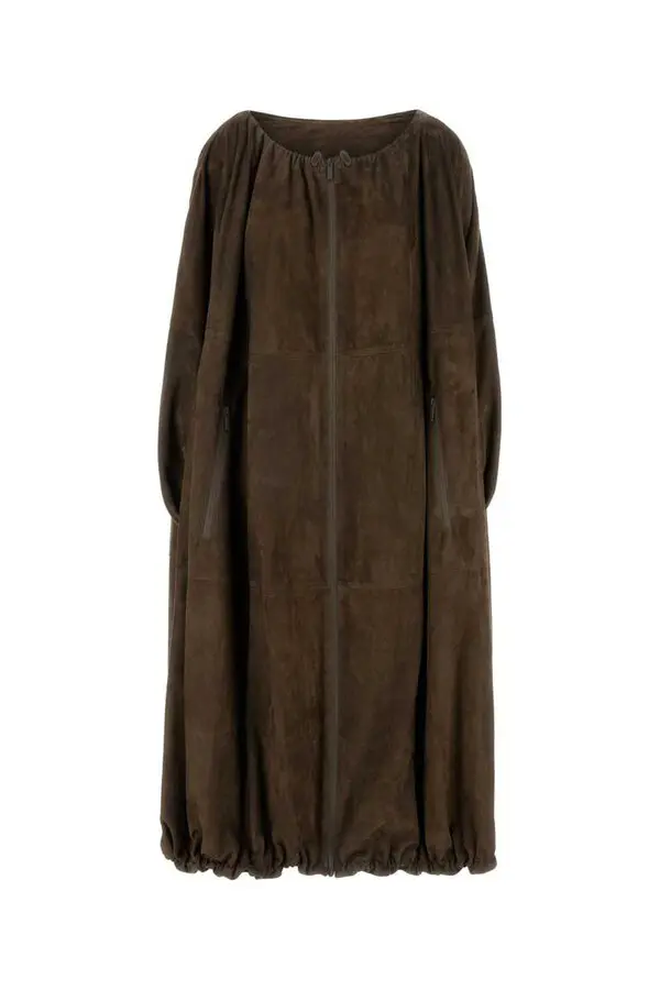 FERRAGAMO Suede Overcoat