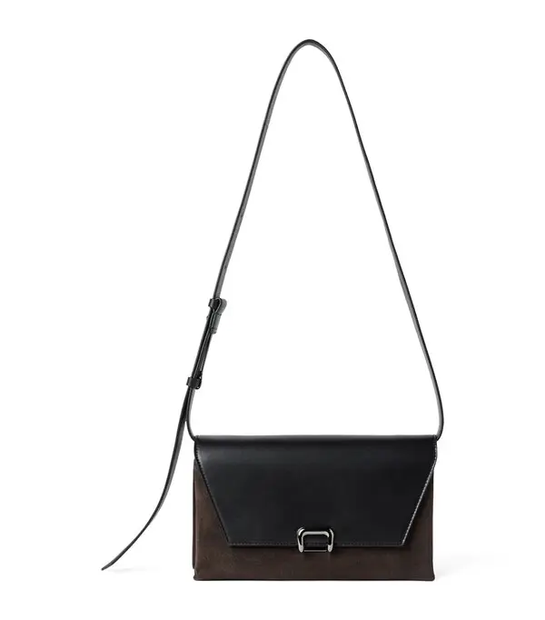 Brunello Cucinelli Suede And Leather Sartorial Cross-body Bag