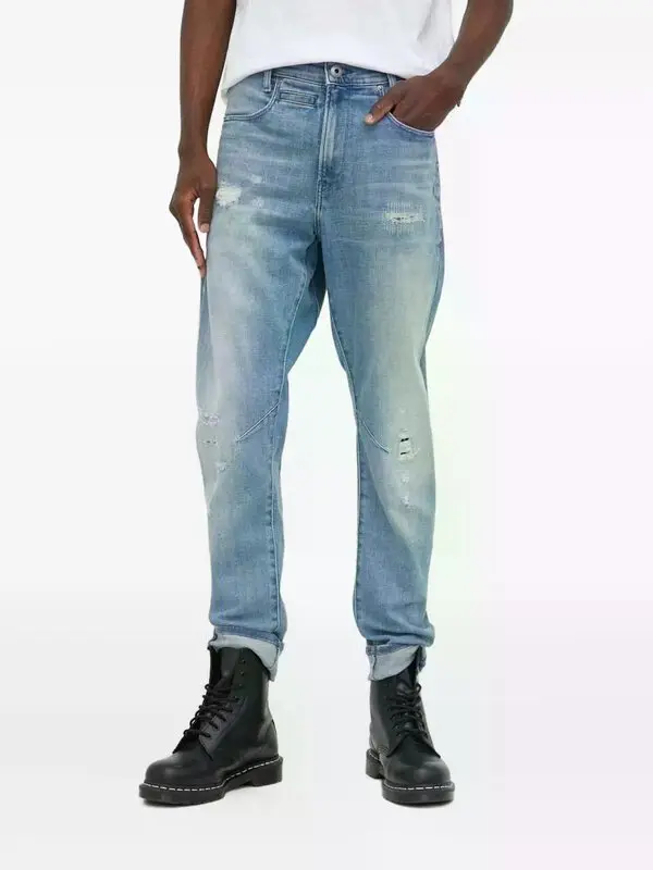 G-star Raw Distressed Stretch-cotton Jeans