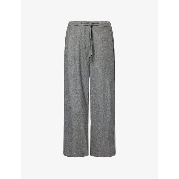 Max Mara Floria Wide-leg Stretch-wool Trousers