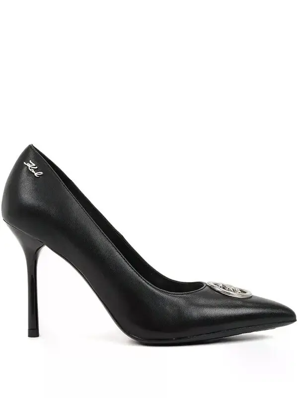 Karl Lagerfeld Logo-plaque Pointed-toe Pumps