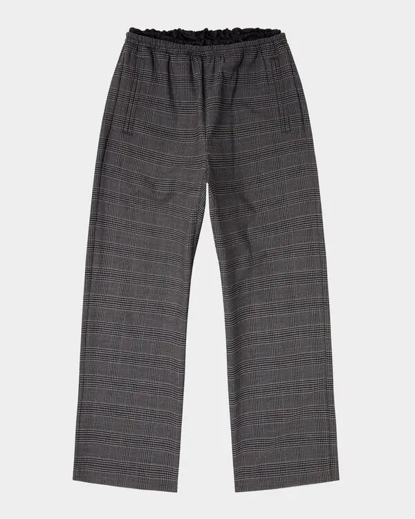 Diesel P-tilson Wool Prince Of Wales Pull-on Pants