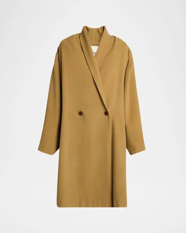 Isabel Marant Elise Double-breasted Wool Cashmere Coat - Camel