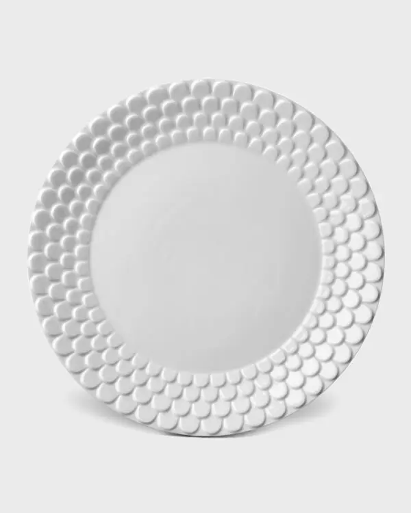 L'Objet Aegean White Dinner Plate - One-color