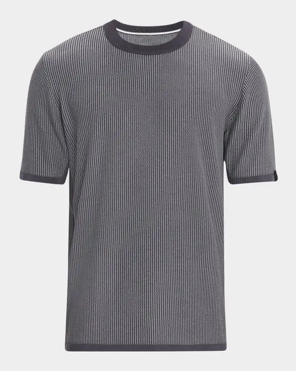 Rag & Bone Harvey Micro-texture Crewneck T-shirt - Wtirn