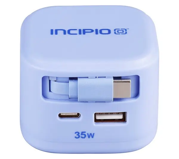 INCIPIO 2pck Wall Charger With Cable