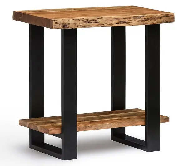 ALATERRE FURNITURE Alpine End Table Industrial Side Table