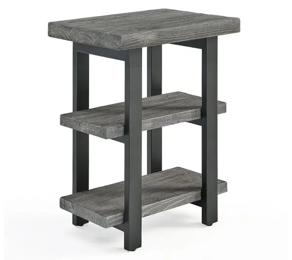 ALATERRE FURNITURE Pomona 3-tier Solid Wood End Table