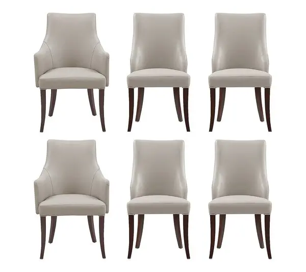 MANHATTAN COMFORT 6-piece Connie Dining Chair A Nd Arm Chair
