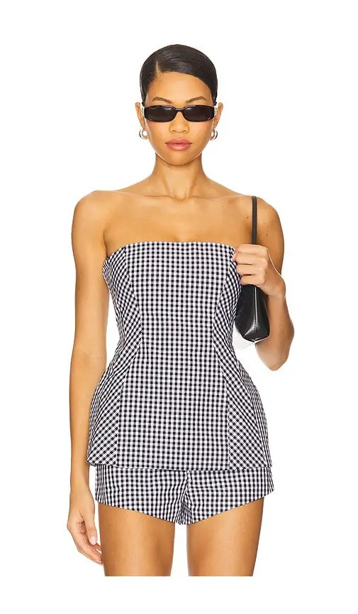 Amanda Uprichard Linda Top - Black & White