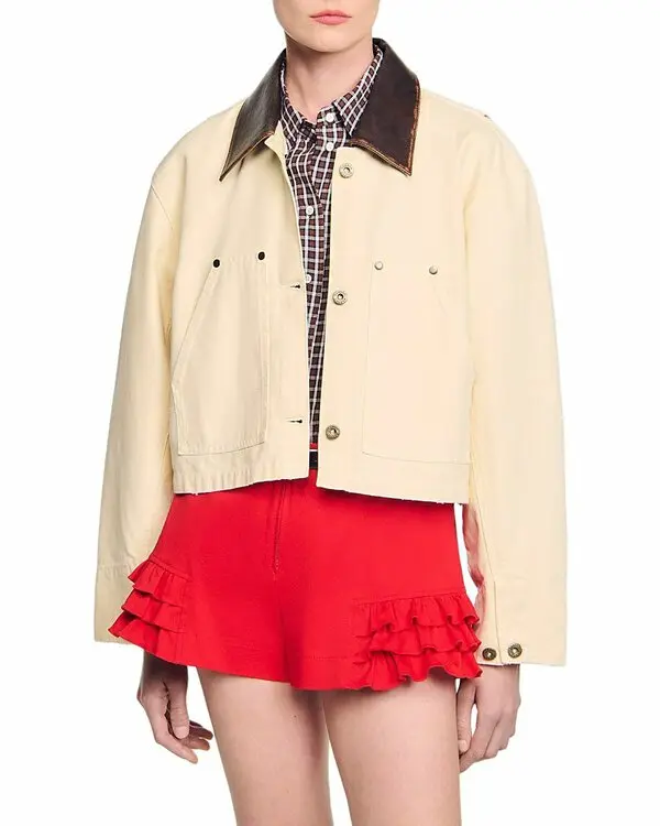 Sandro Workwear Jacket - Ecru