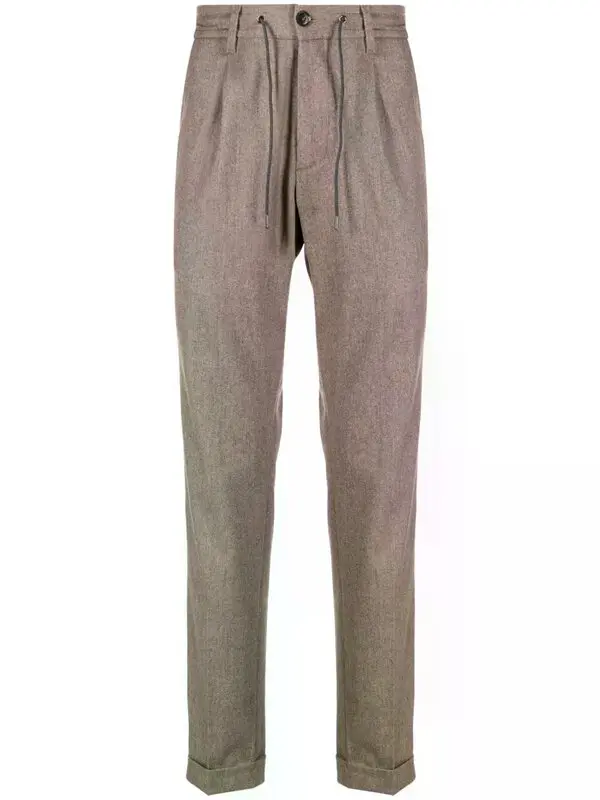 Luciano Barbera Elasticated-waist Tapered-leg Trousers