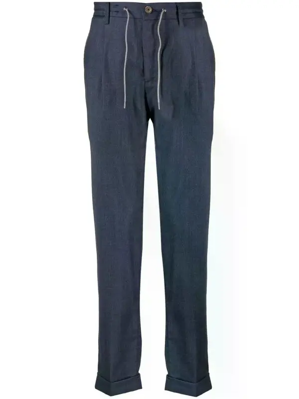 Luciano Barbera Drawstring-waist Straight-leg Trousers