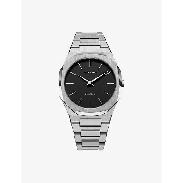 D1 MILANO Ultra Thin Stainless-steel Quartz Strap Watch - Silver